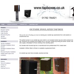 www.Tapboxes.co.uk - Tap Box. Insulated outside Tap Box