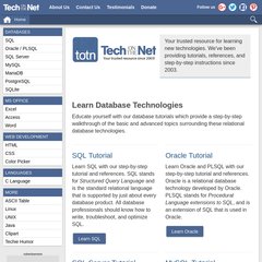 www.Techonthenet.com - Tech on the Net