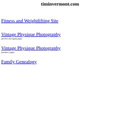 www.Timinvermont.com