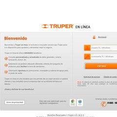 www.Truperenlinea.com - Truper en línea - Acceso