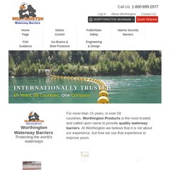www.Tuffboom.com - Waterway Barriers by Worthington Products