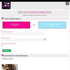 www.Two4one.be - Two4One - Voordelig op Restaurant