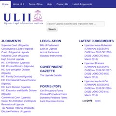 www.Ulii.org - Home | Uganda Legal Information Institute