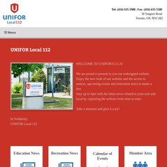 www.Unifor112.ca - UNIFOR Local 112