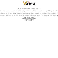 www.Vcricket.com - Fastest Live Cricket Score Update with Free