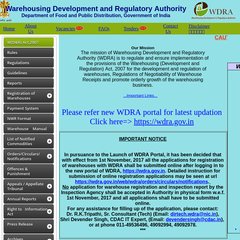 Wdra.nic.in - Warehousing Development and Regulatory Authority