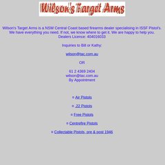 www.Wilsonstargetarms.com.au - Wilsons Target Arms